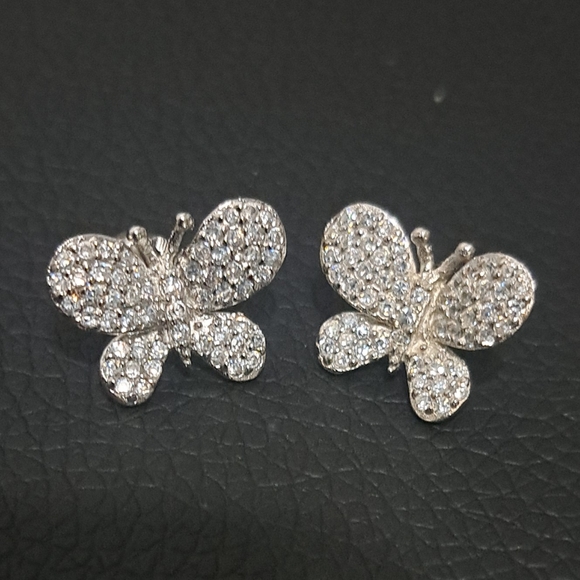 Jewelry | Elegant 925 Sterling Silver Butterfly Earrings | Poshmark
